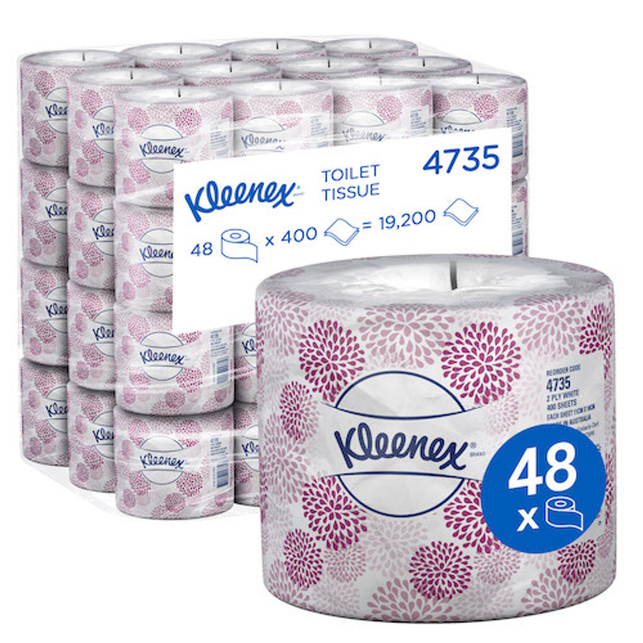 Kleenex 2-Ply Toilet Tissue | Premium Softness, FSC Certified 400 Sheet Roll