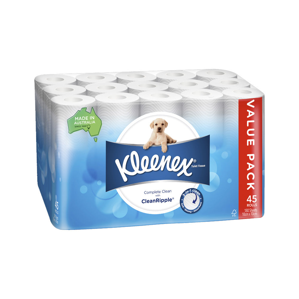 Kleenex Toilet Tissue | CleanRipple Technology, Hypoallergenic & Eco-Friendly