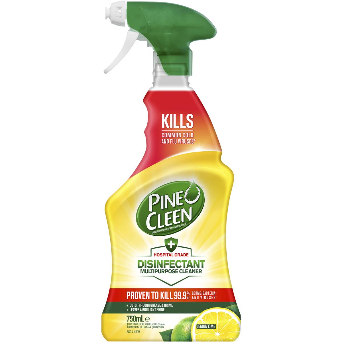 Pine O Cleen Disinfectant Multipurpose Spray Lemon Lime 750ml ...