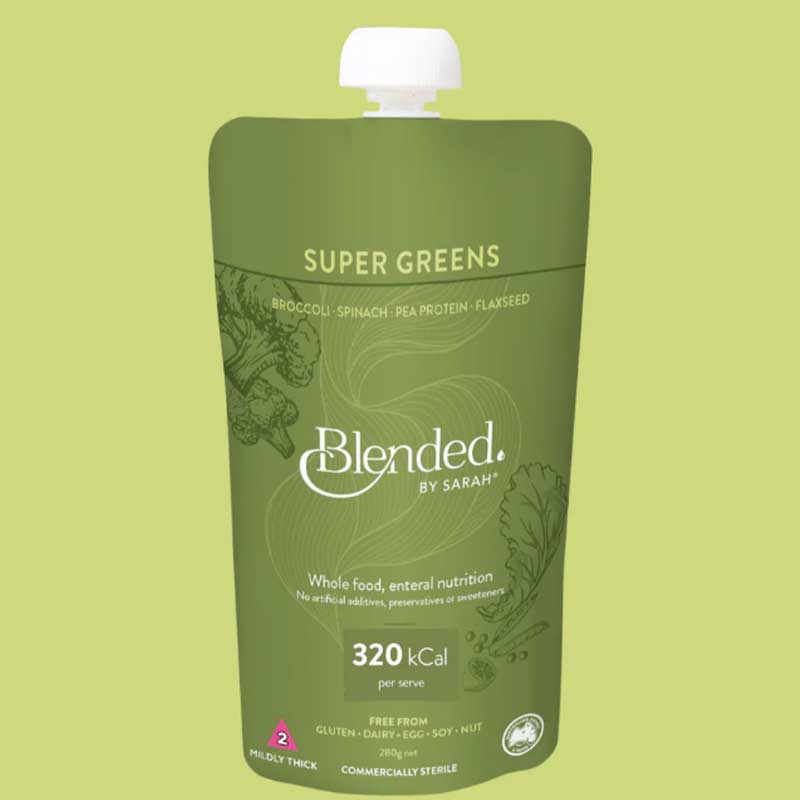 Blended by Sarah Super Greens 280g pouch | Carton of 24