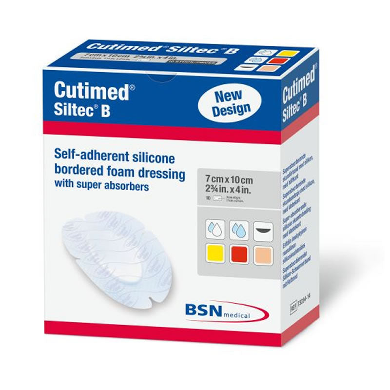 Cutimed Siltec Border Foam Dressing | Pack of 10