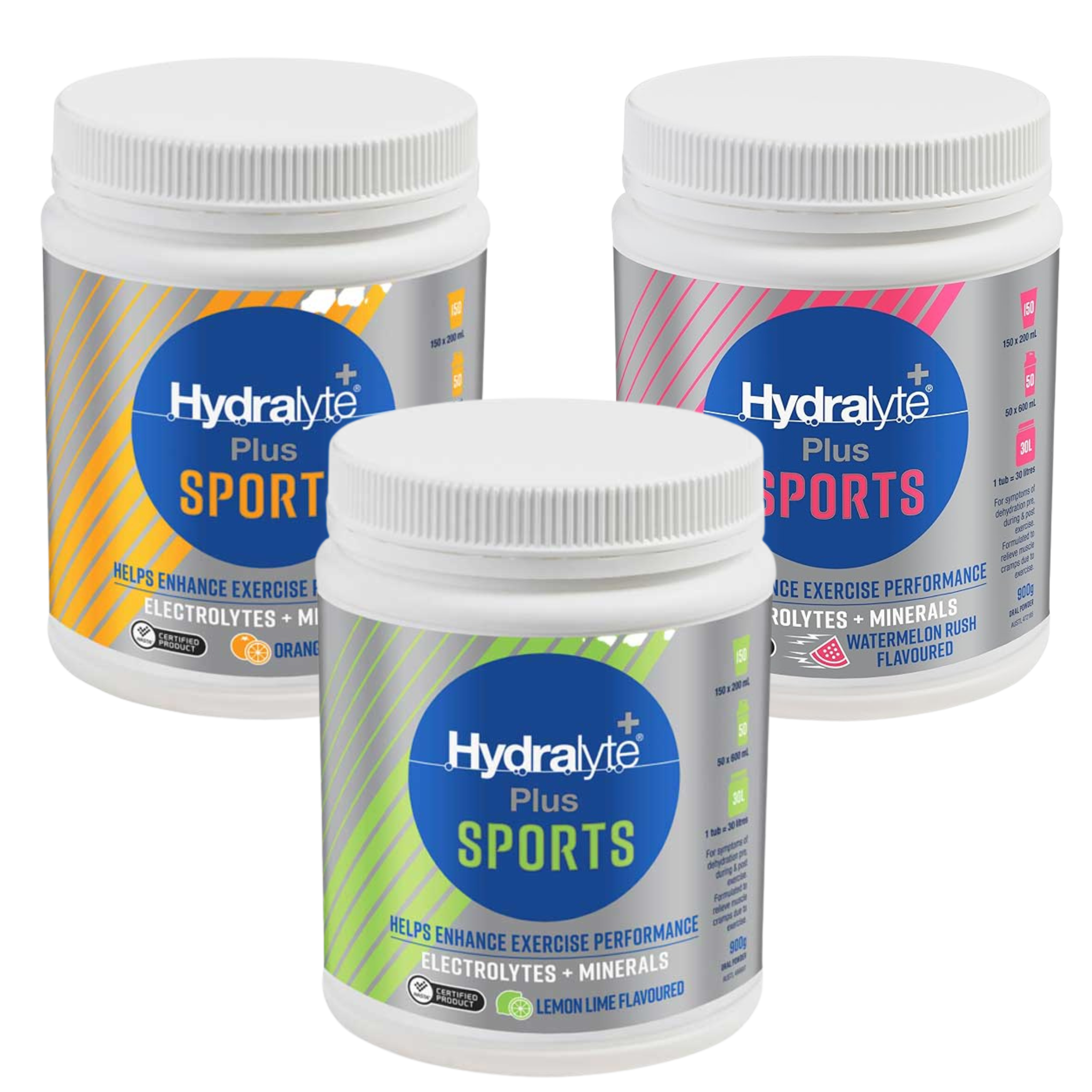 Hydralyte Plus Sports Electrolyte Powder 900g Tub | Each