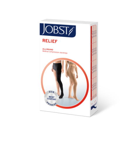 JOBST Relief Single Leg Chap Open Toe – Beige | 20-30 & 30-40 mmHg