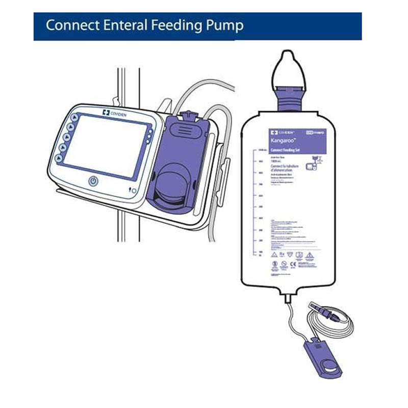 Kangaroo Connect Enteral Feeding Pump With Pole Clamp
