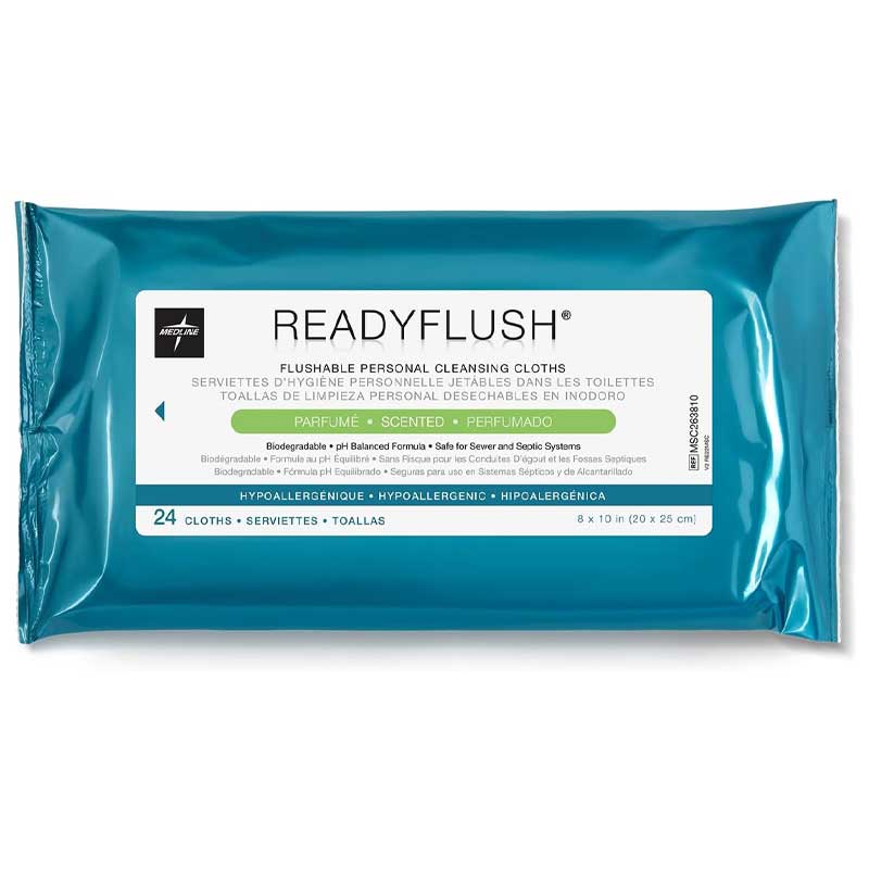 ReadyFlush Flushable Scented Wet Wipes | IncontinenceProducts.com.au