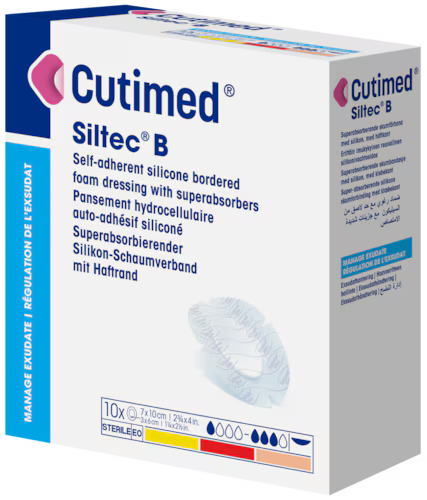 Cutimed Siltec B Silicone Foam Dressing