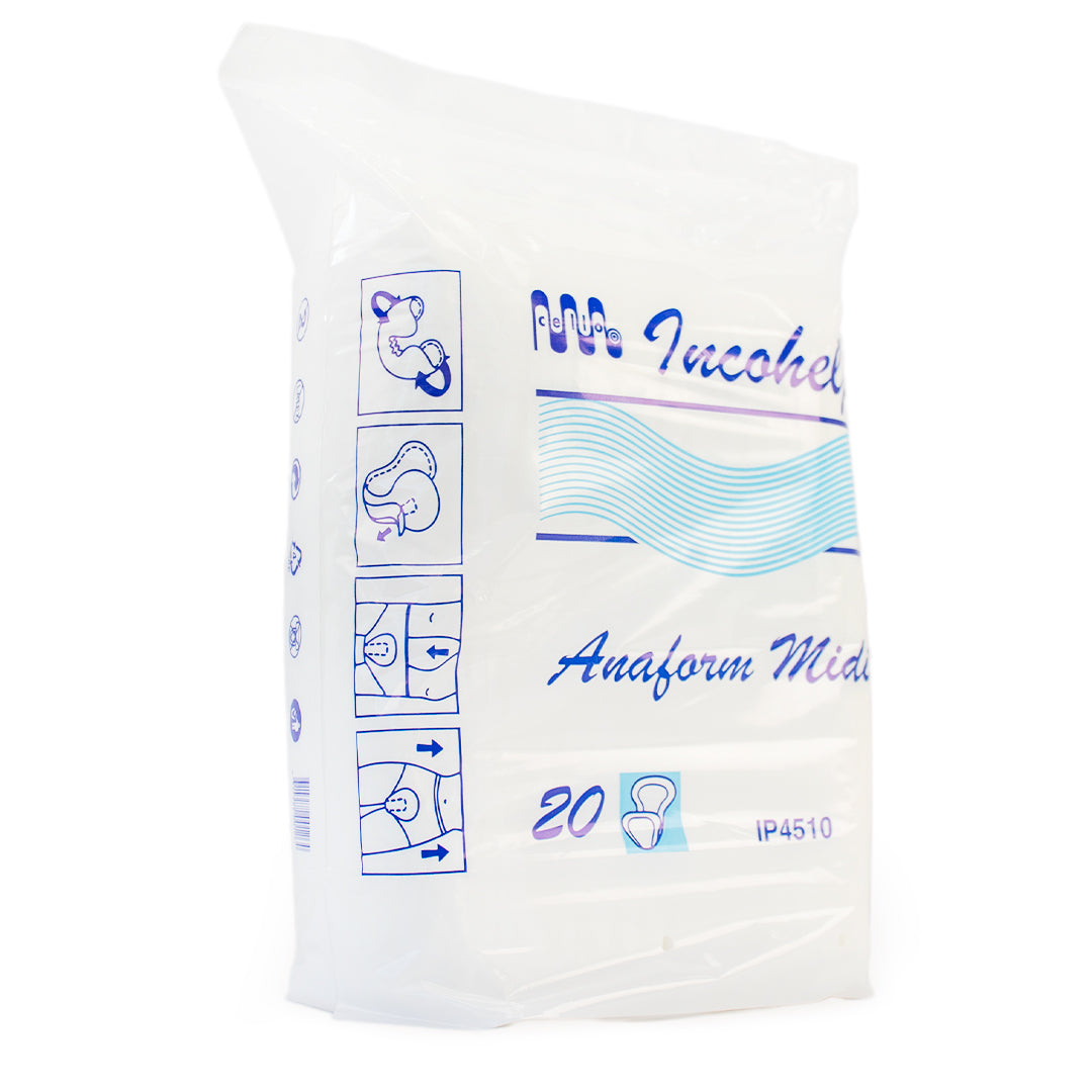 Disposable Incontinence Pads with Waterproof Backing | 20 PACK