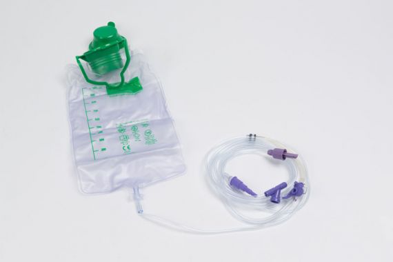 Kangaroo ePump RTH feed & flush set with inline medication port (steri
