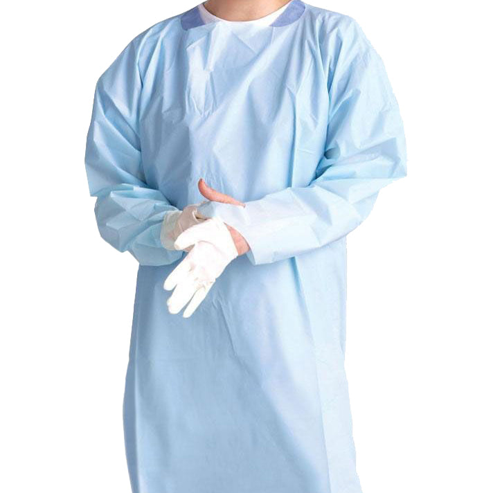 Medline Polyethylene Isolation Gowns with Thumb Loop Style, Size Regul